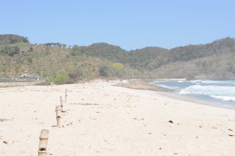 Scenic View of Beach Clear Sky Stock Image - Image of view, beach ...