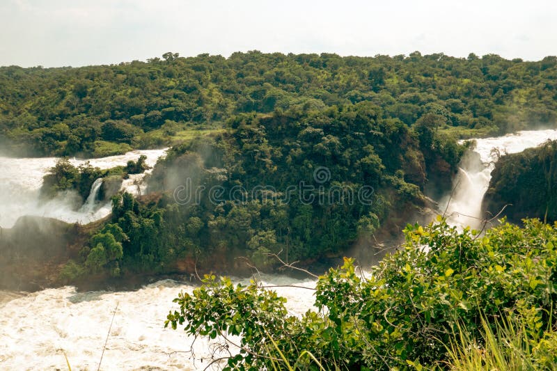 Scenic View Murchison Falls and Uhuru Waterfall in Murchison Falls in ...