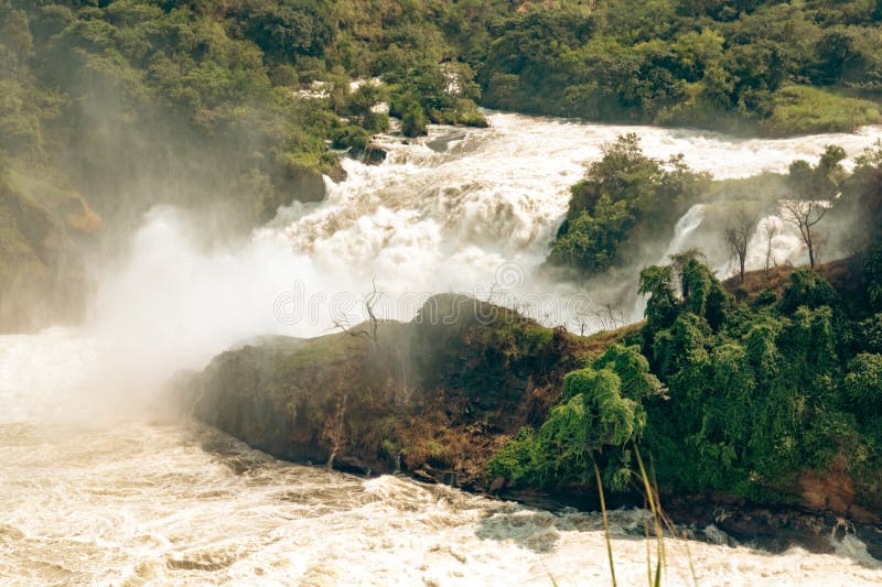 Scenic View Murchison Falls and Uhuru Waterfall in Murchison Falls in ...
