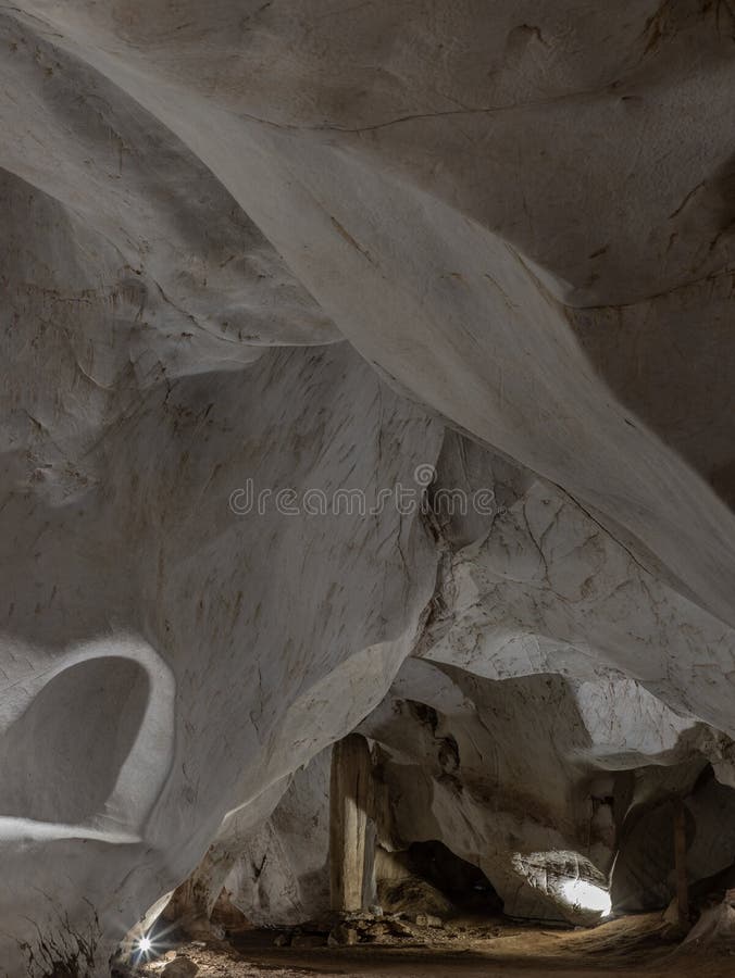 Scenic View of Natural Stone Pattern of Mineral Formations Underground ...
