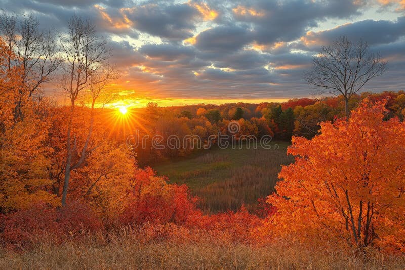 A Scenic View of Northwest Indiana, Rolling Hills, Rural and Peaceful ...