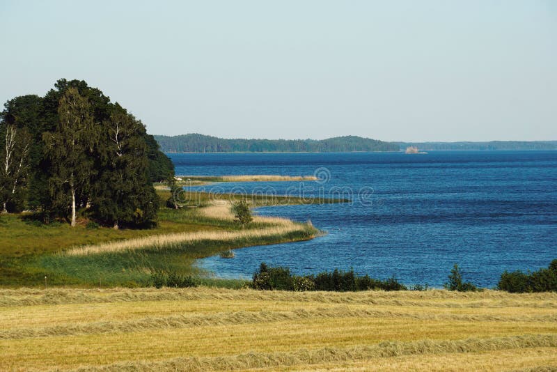 Scenic View Over Lake on the Country Stock Photo - Image of country ...