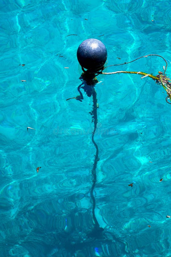 Scenic View of an Object Floating on the Sea Surface Stock Image ...