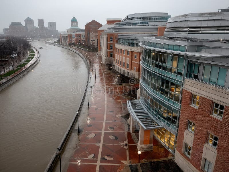 A Scenic View of the Ohio State University Campus Stock Image - Image ...