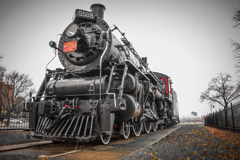 A Scenic View of an Old Rail Engine Editorial Stock Photo - Image of ...