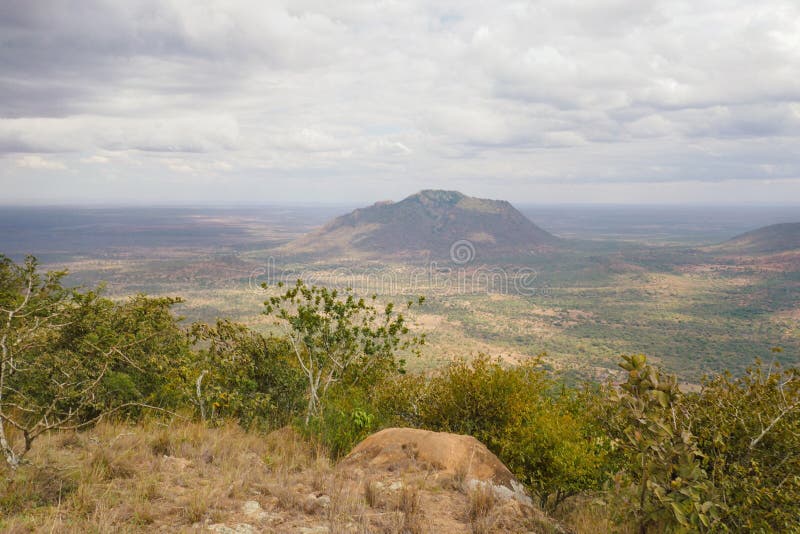 Scenic View of Ole Muntus Mountain Range in Sultan Hamud, Kenya Stock ...