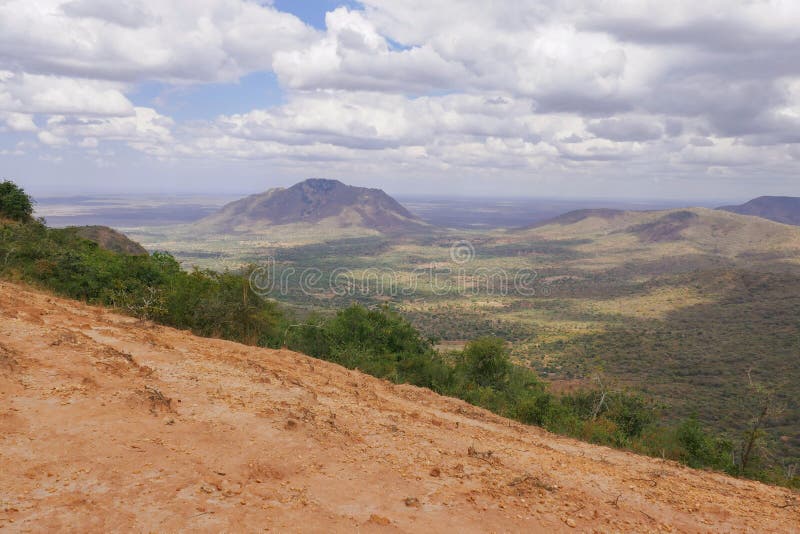 Scenic View of Ole Muntus Mountain Range in Sultan Hamud, Kenya Stock ...