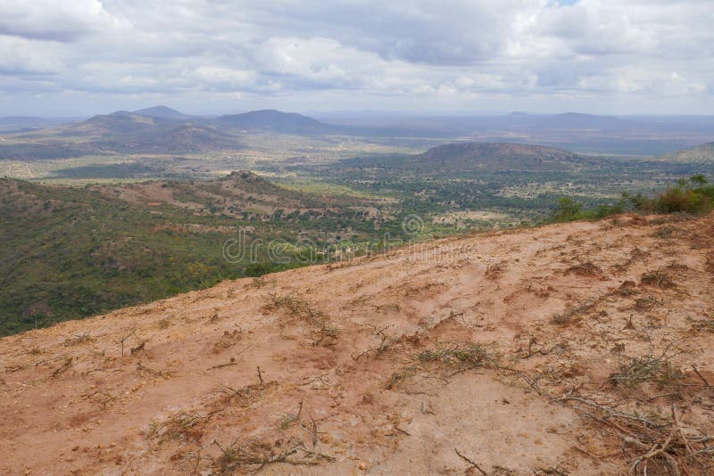 Scenic View of Ole Muntus Mountain Range in Sultan Hamud, Kenya Stock ...