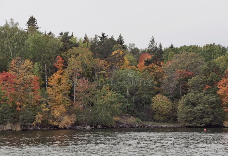 Scenic View Over the Archipelago during Autumn Stock Photo - Image of ...