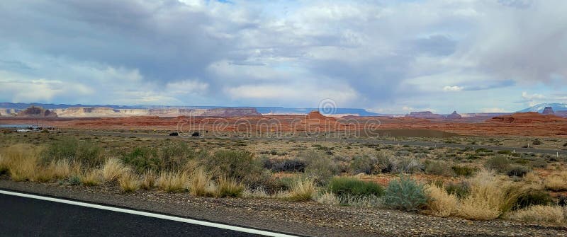 Scenic View Overlook at Paige, Arizona Editorial Photography - Image of ...