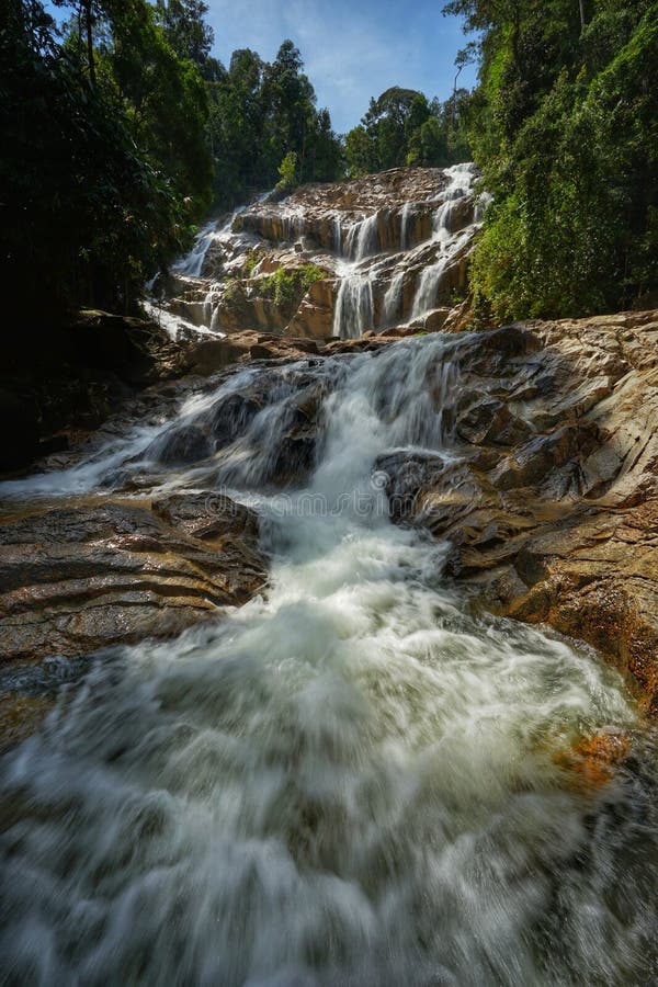 Scenic View Pandan River Waterfall , Pahang , Malaysia Stock Photo ...