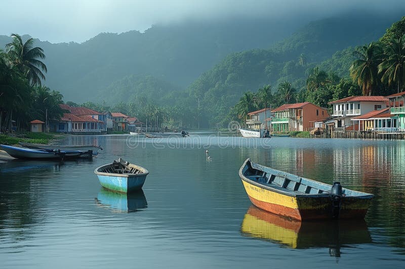 Scenic View Portobelo Panama Historic Serene Coastal Setting Stock ...