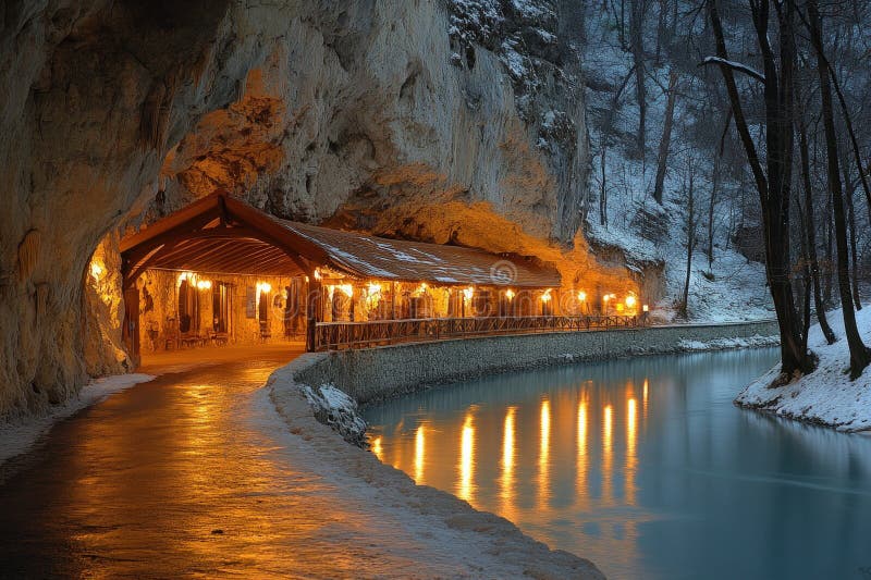 A Scenic View of Postojna Cave, Dramatic and Natural, Geological Beauty ...