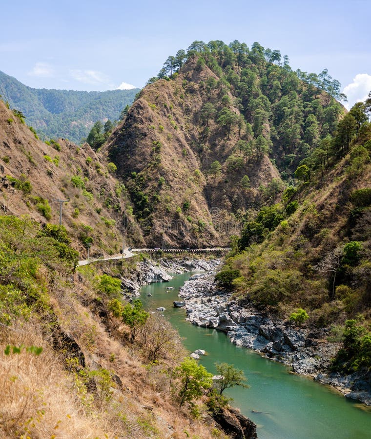 Scenic View of a River Along the Road during during the Trip To Benguet ...