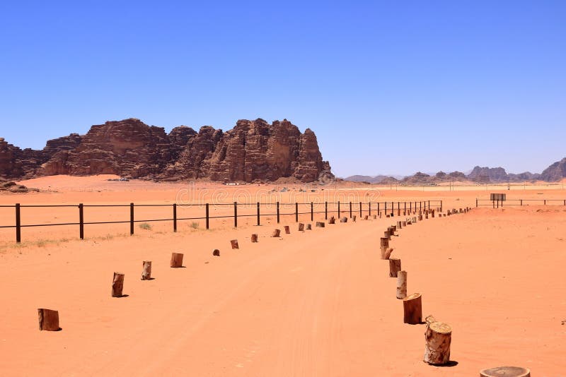 Scenic View of Rocks in Wadi Rum Desert, Jordan Stock Photo - Image of ...