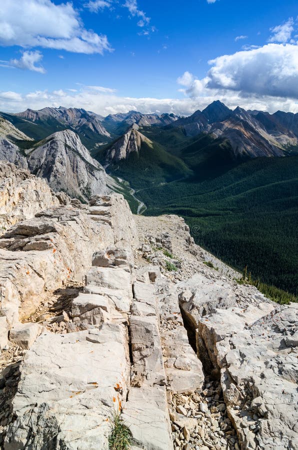 Scenic View of Rocky Mountains Range in Jasper NP, Canada Stock Photo ...