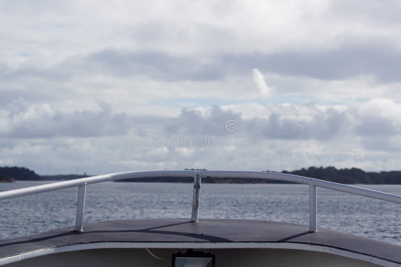 Scenic View of Sea Seen from Ship Stock Photo - Image of horizon ...