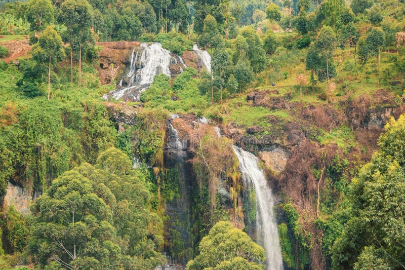 Scenic View of Sipi Waterfall in Mount Elgon, Mbale, Uganda Stock Photo ...