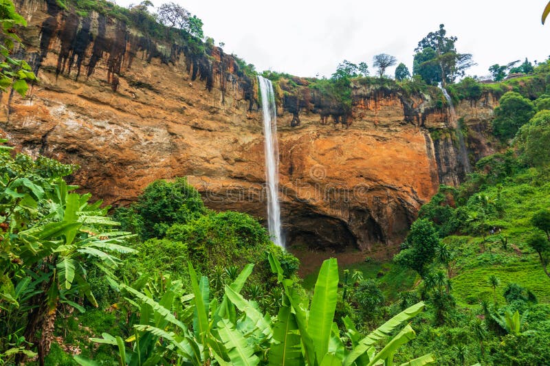 Scenic View of Sipi Waterfall in Mount Elgon, Mbale, Uganda Stock Photo ...