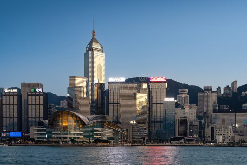 Scenic View of the Skyline of Hong Kong. Editorial Photography - Image ...