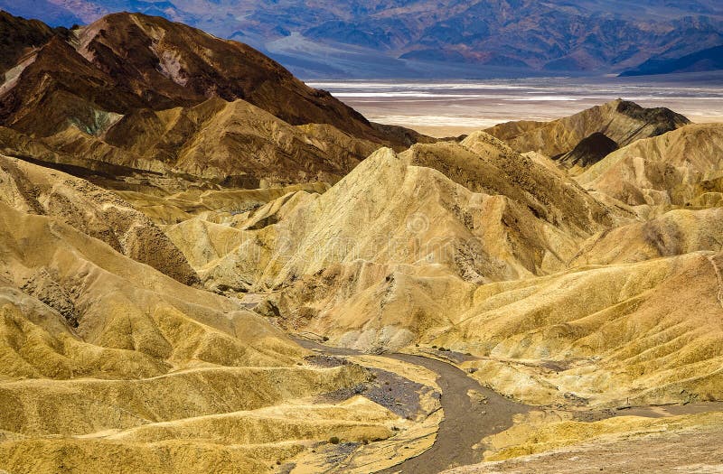 Scenic View of a Small Valley on the Peak of a Mountain with a Cloudy ...