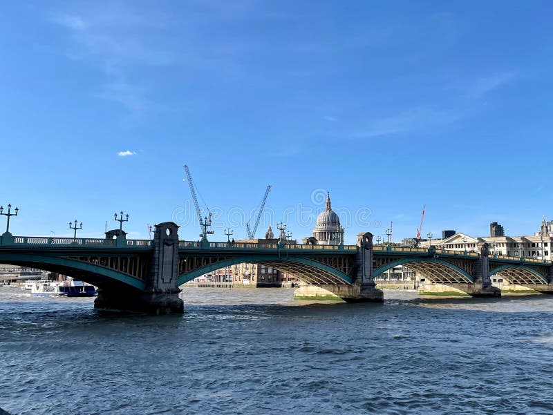 Scenic View of the Southwark Bridge Located in London, England ...