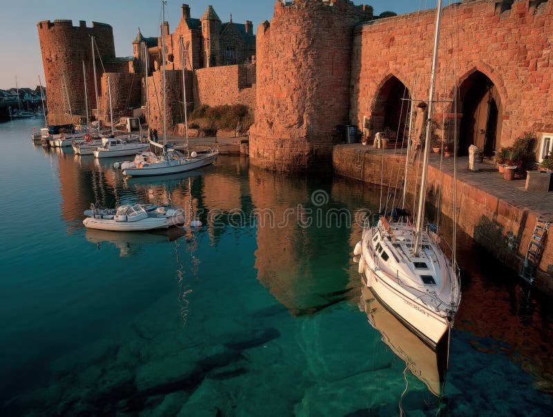 A Scenic View of St Helier, the Capital of Jersey Stock Photo - Image ...