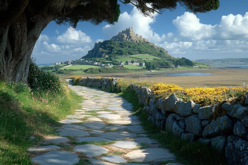 A Scenic View of St Michael S Mount, Historic and Dramatic, Coastal ...