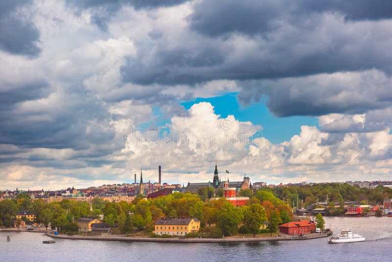 Scenic View of Stockholm, Sweden Stock Photo - Image of beautiful ...