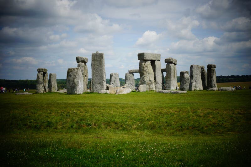 Scenic View of Stonehenge in Wiltshire, England Stock Image - Image of ...