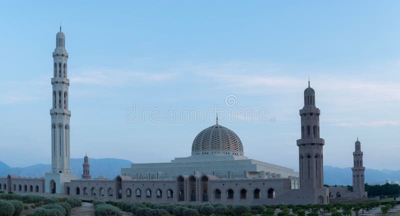 Scenic View of Sultan Qaboos Grand Mosque Editorial Stock Photo - Image ...