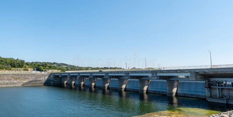 Scenic View of Table Rock Dam Along the White River Stock Image - Image ...