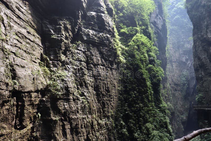 Scenic View of the Texture of the Rocks in a Gorge Stock Image - Image ...