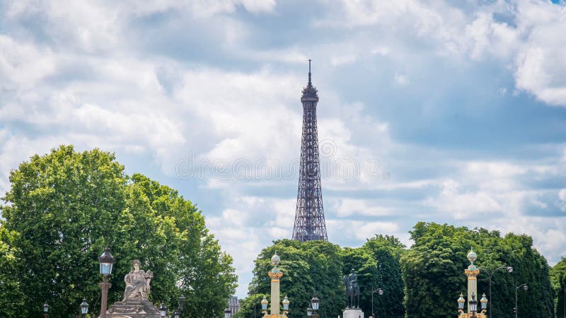 Scenic View of the Tower Eiffel in Paris, France. Editorial Image ...