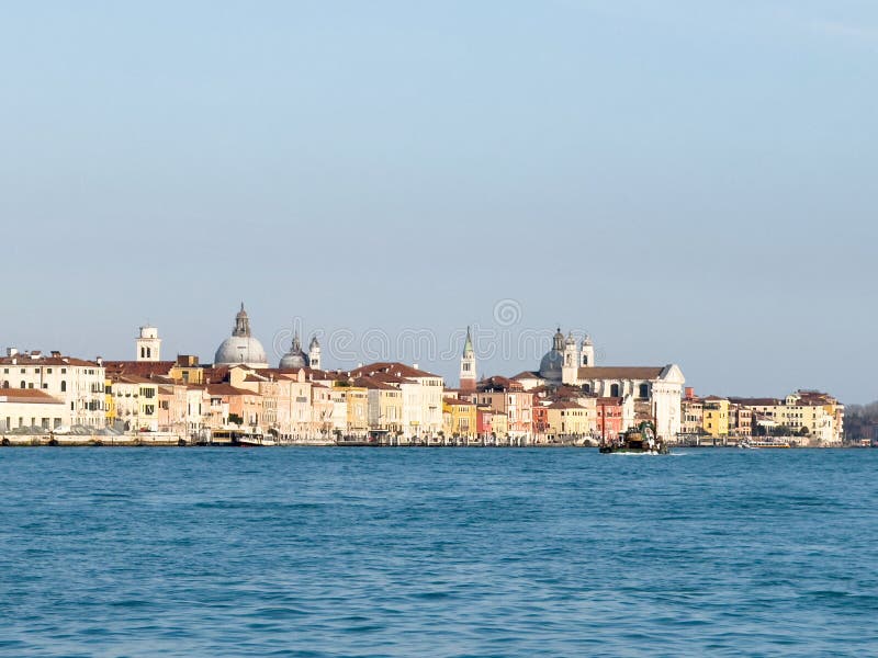 Scenic View of Venice Waterfront with Historic Architecture and Calm ...