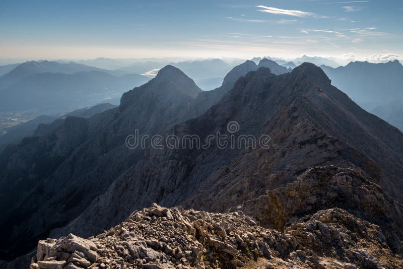 Scenic View of the Zugspitze Mountain in Germany on a Clear Day Stock ...
