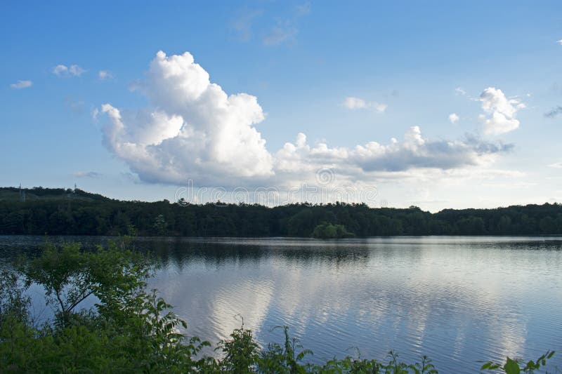 Scenic Views at Horn Pond -01 Stock Image - Image of black, pond: 283891399