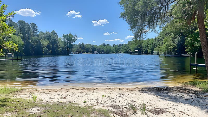 Scenic Views within Mayaca River State Park Stock Image - Image of blue, covered: 333121177