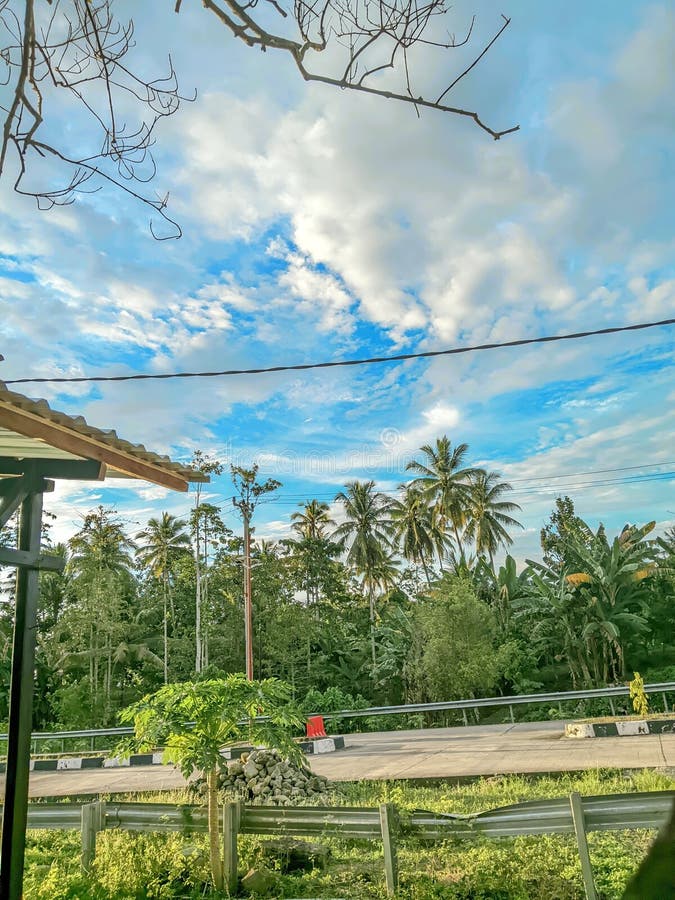 Scenic Views of White Cloud and Blue Sky Stock Photo - Image of scenic, blue: 375197998