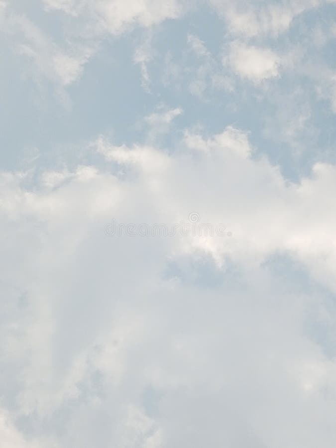 Scenic Views of White Cloud and Light Blue Sky Stock Image - Image of ...