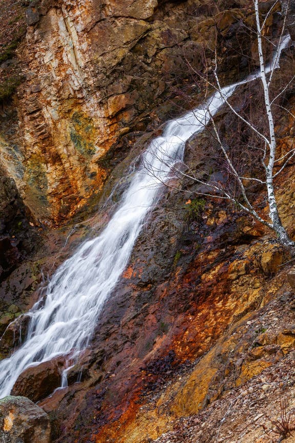 Scenic Waterfall in Slow Motion Flow Stock Photo - Image of canyon, travel: 307446234