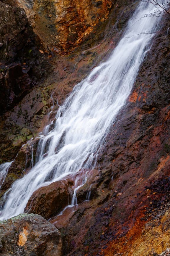 Scenic Waterfall in Slow Motion Flow Stock Image - Image of rock, stone ...