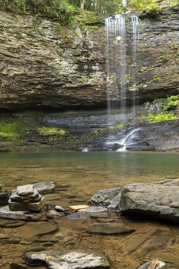 Cherokee Falls Waterfall stock photo. Image of beauty - 125270514