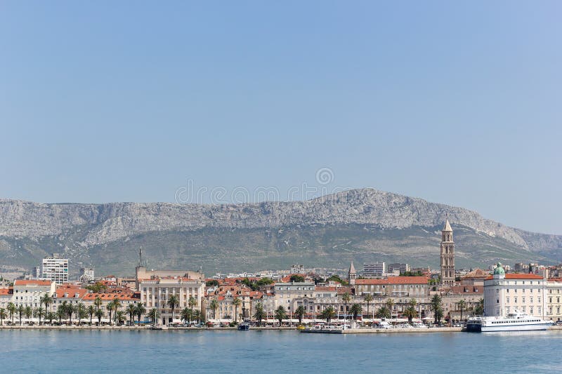 Scenic Waterfront View of Split with Historical Architecture and ...