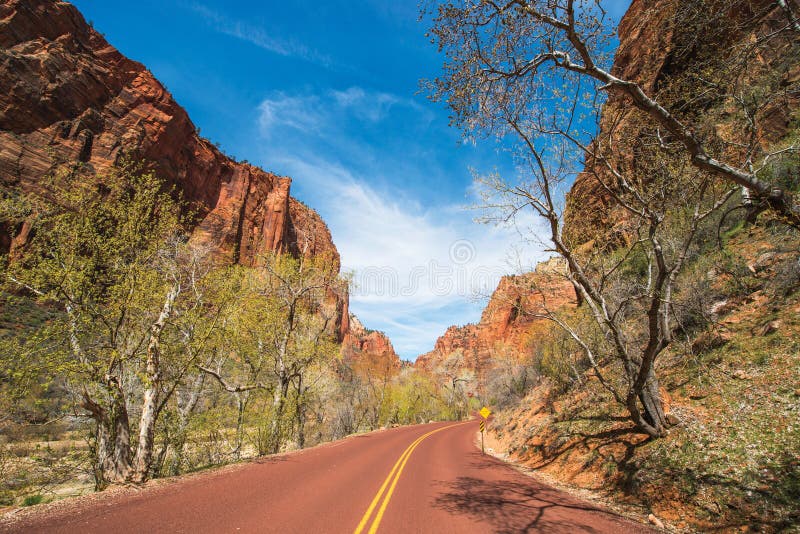 Scenic by Way in the Zion stock image. Image of scenic - 40875803