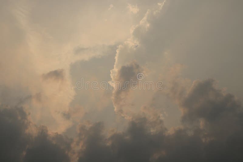 Scenics of the Beauty Sky with Cloud. Stock Image - Image of sunrise ...