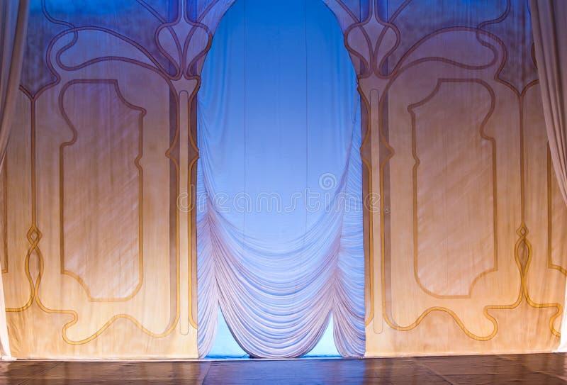 Scenography and curtain stock image. Image of classical - 22993497