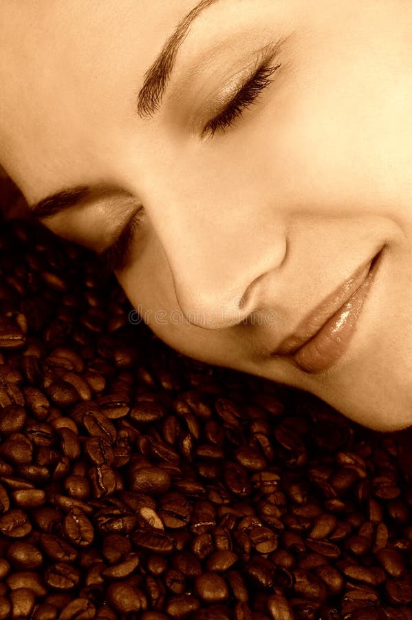 Scent of a coffee stock photo. Image of caffeine, attractive - 2664870