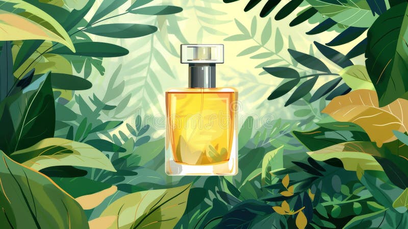A Scent Inspired by Serene Forest Walks Stock Illustration ...