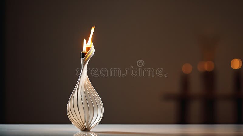 Scented candle above stock illustration. Illustration of wick - 305876894
